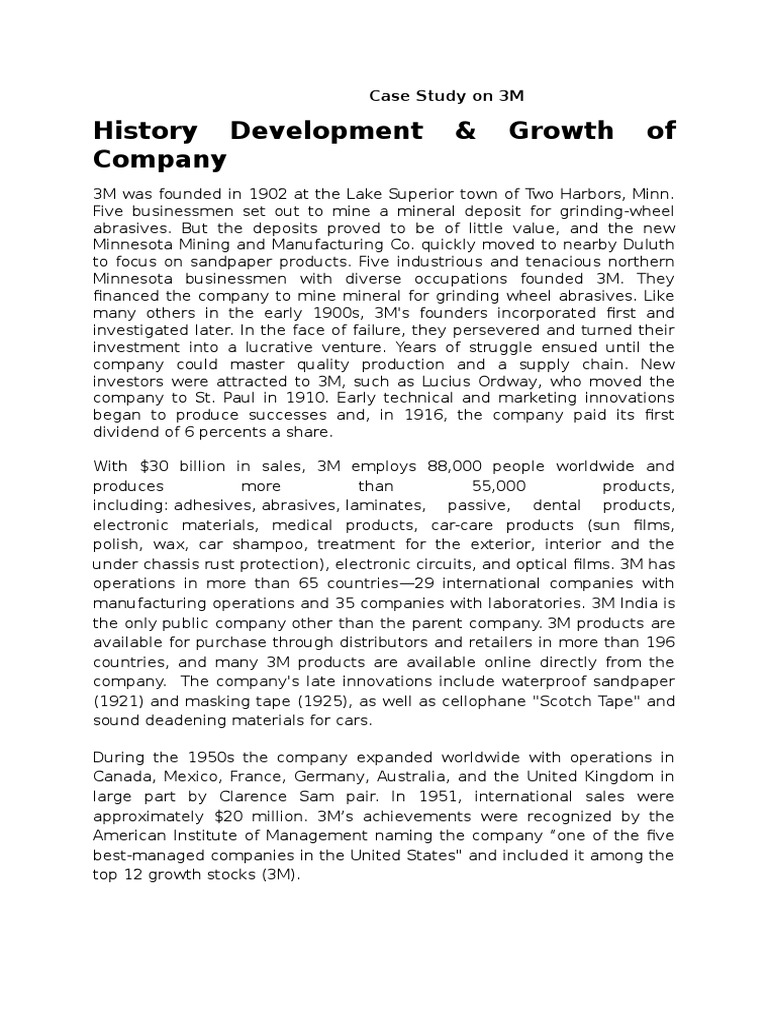 3M | PDF | Swot Analysis | Business