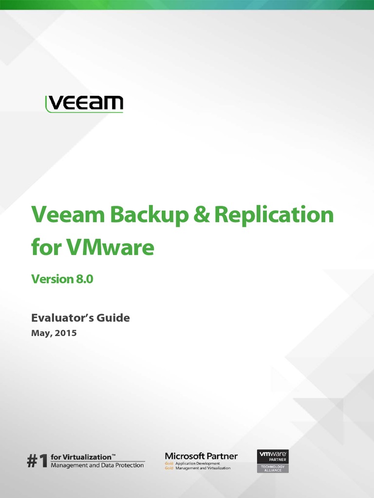 Veeam Backup Evaluators Guide 8 Vmwar2 | PDF | Backup | Virtual Machine