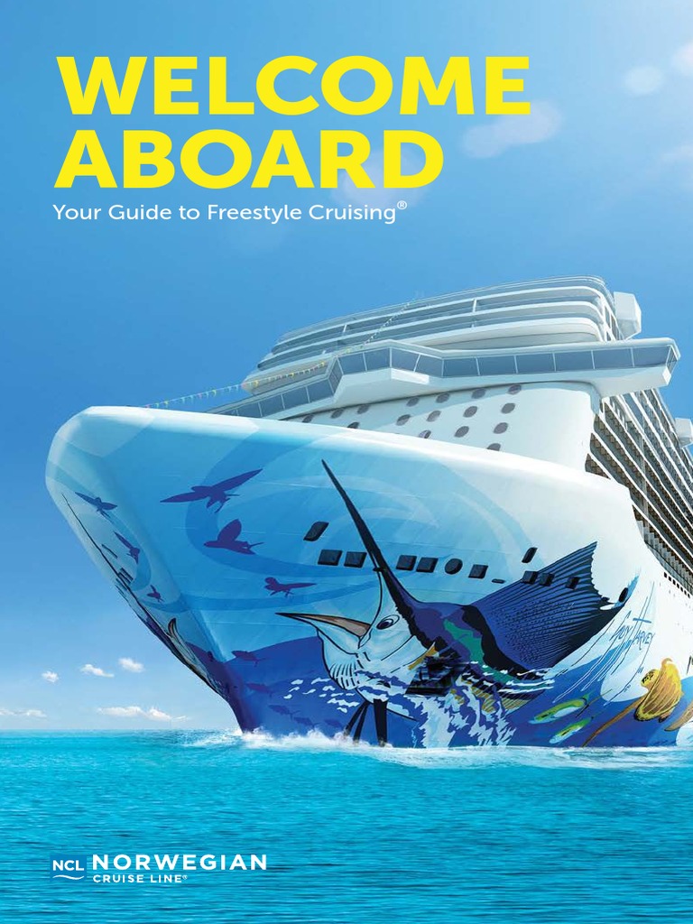 Norwegian Cruise Line Welcome Aboard Brochure | Debit Card | Restaurants