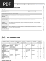 IOSH Risk Assessment Form Example | PDF | Risk | Workplace