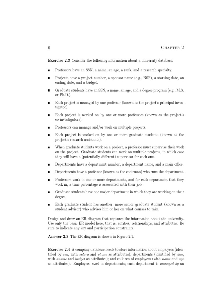 University Database ER Diagram | PDF
