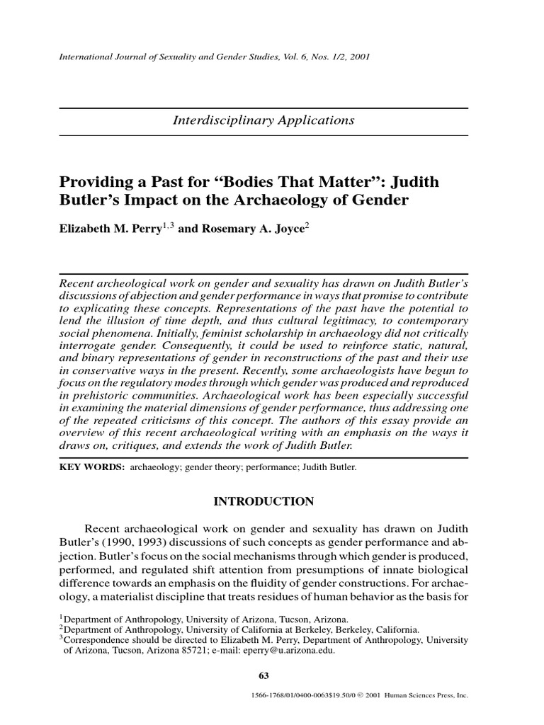Butler 15 | PDF | Gender | Gender Studies