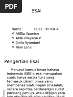 Contoh ESSAY | PDF