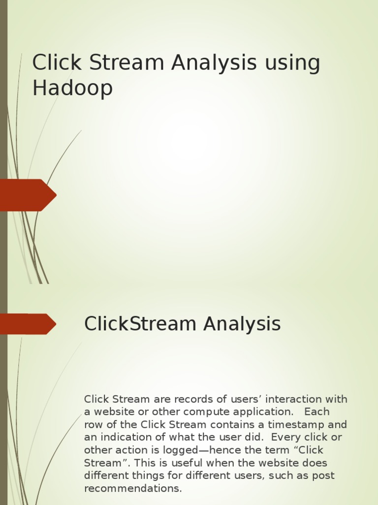 Clickstream Analysis Using Hadoop | PDF | Apache Hadoop | Information Technology Management