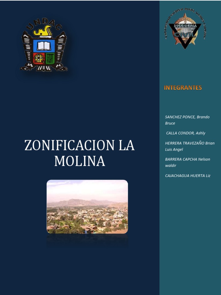 Monografia de Zonificacion La Molina | PDF | Área urbana | Lima