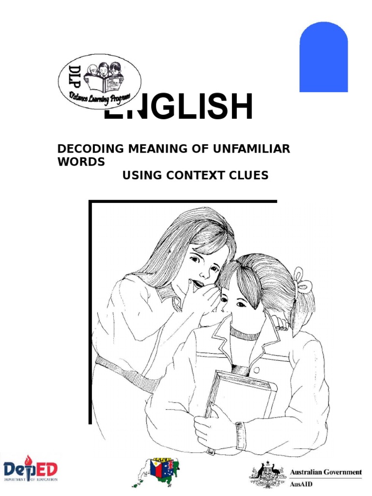 English 6 DLP 8 Decoding Meaning of Unfamiliar Words Using Context ...