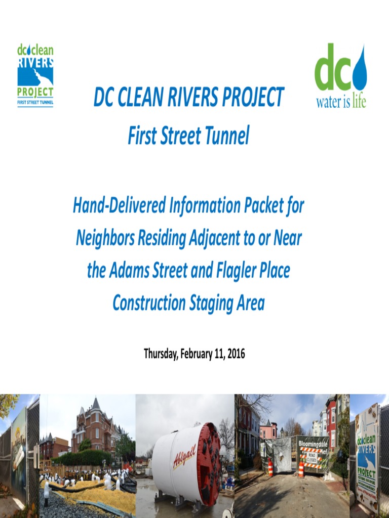 DC Clean Rivers Project: First Street Tunnel | PDF | Tunnel | Traffic