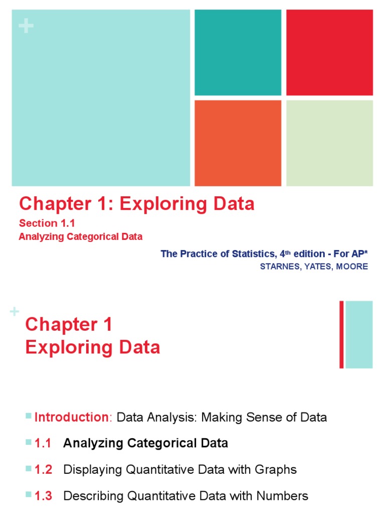 Chapter 1: Exploring Data: Section 1.1 | PDF | Categorical Variable ...