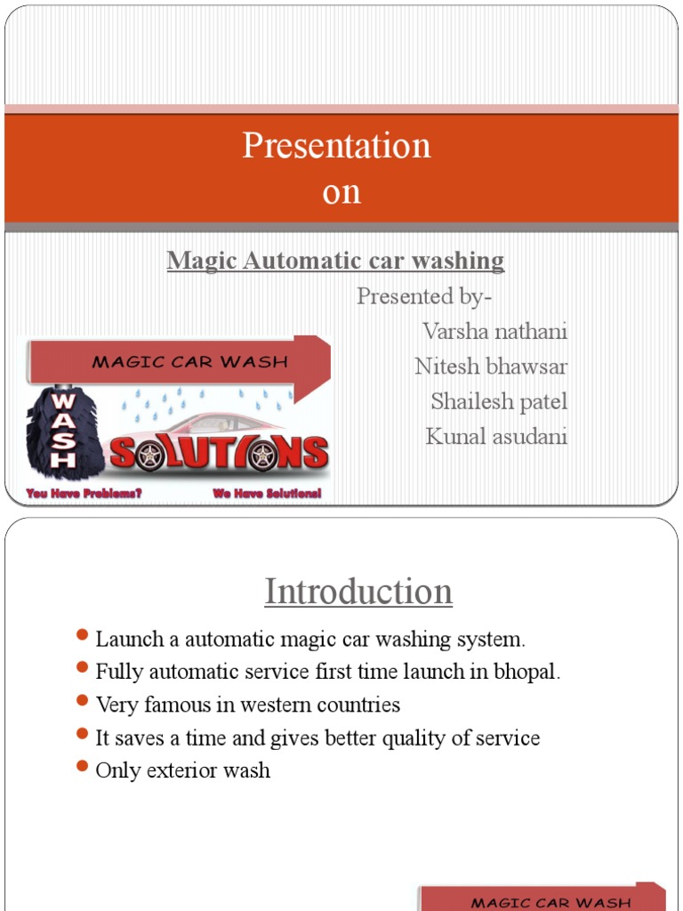 Automatic Car Wash Launch Bhopal | PDF