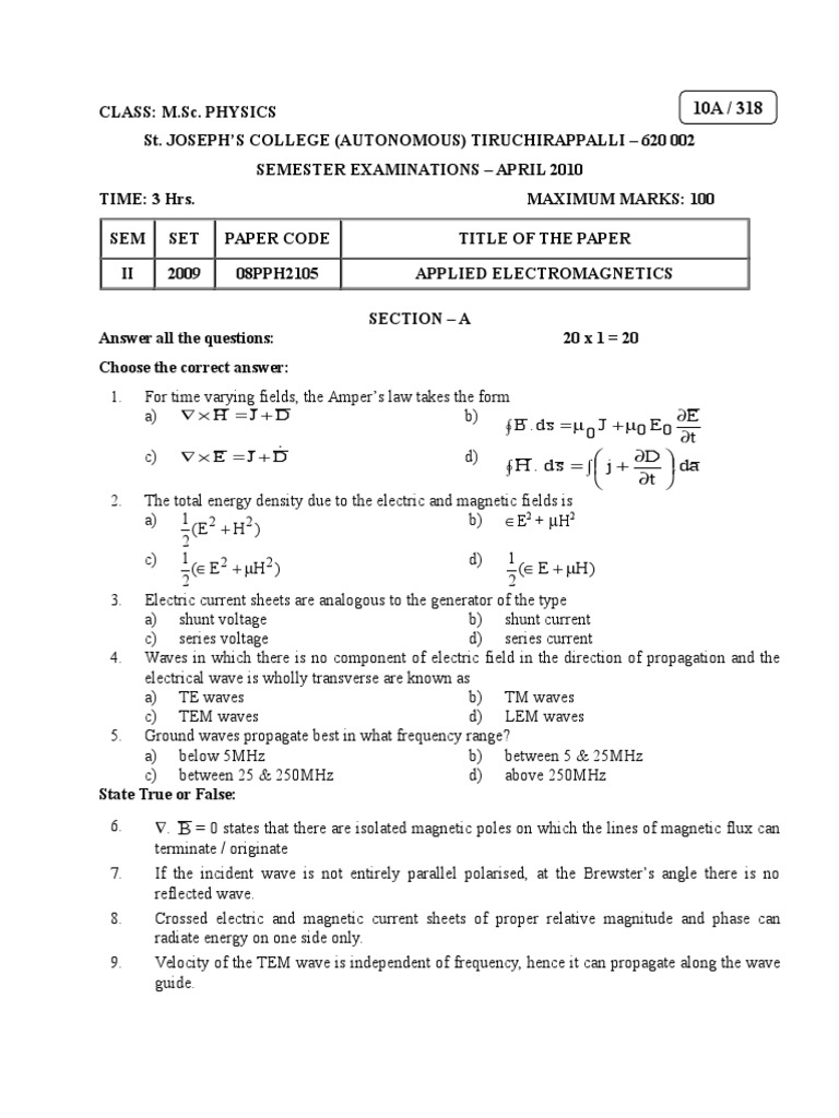 Applied Electromagnetics | PDF | Waves | Magnetic Field