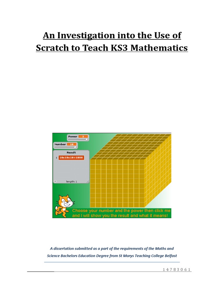 Scratch Dissertation Complete | PDF | Scratch (Programming Language ...