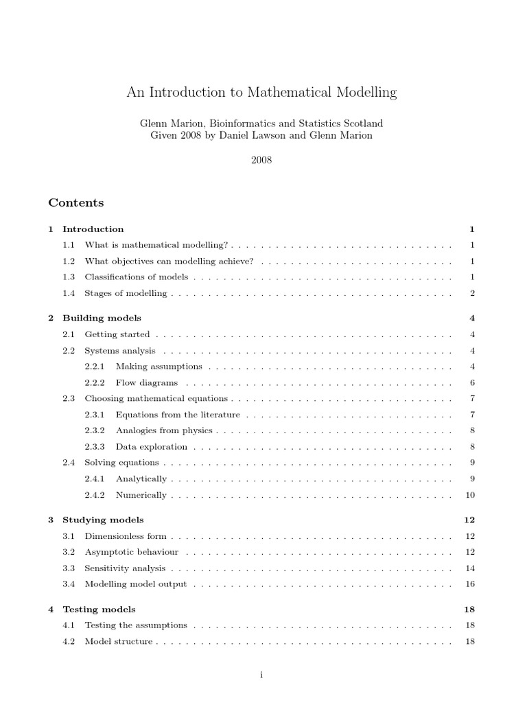 Modeling Mathematics | PDF | Errors And Residuals | Numerical Analysis