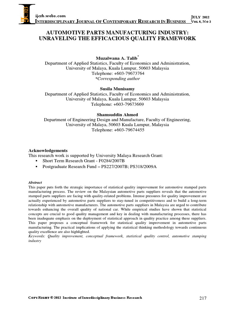 Quality Framework | PDF | Quality Management | Quality (Business)