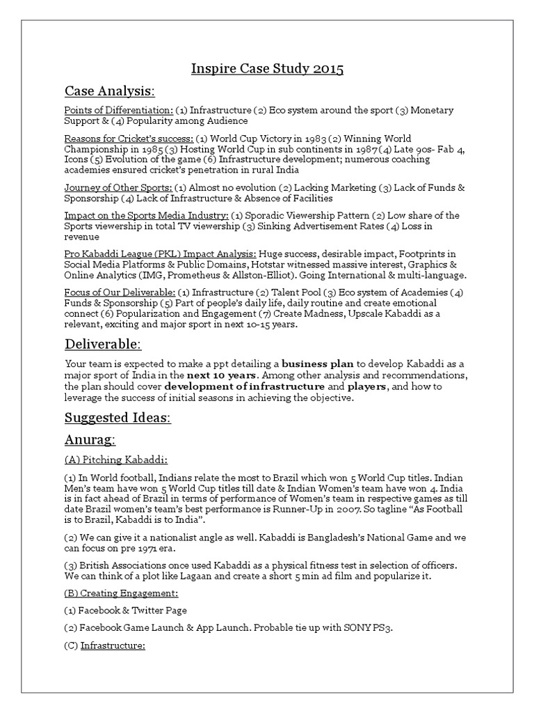 Inspire Case Study 2015 | PDF | Instagram | Advertising