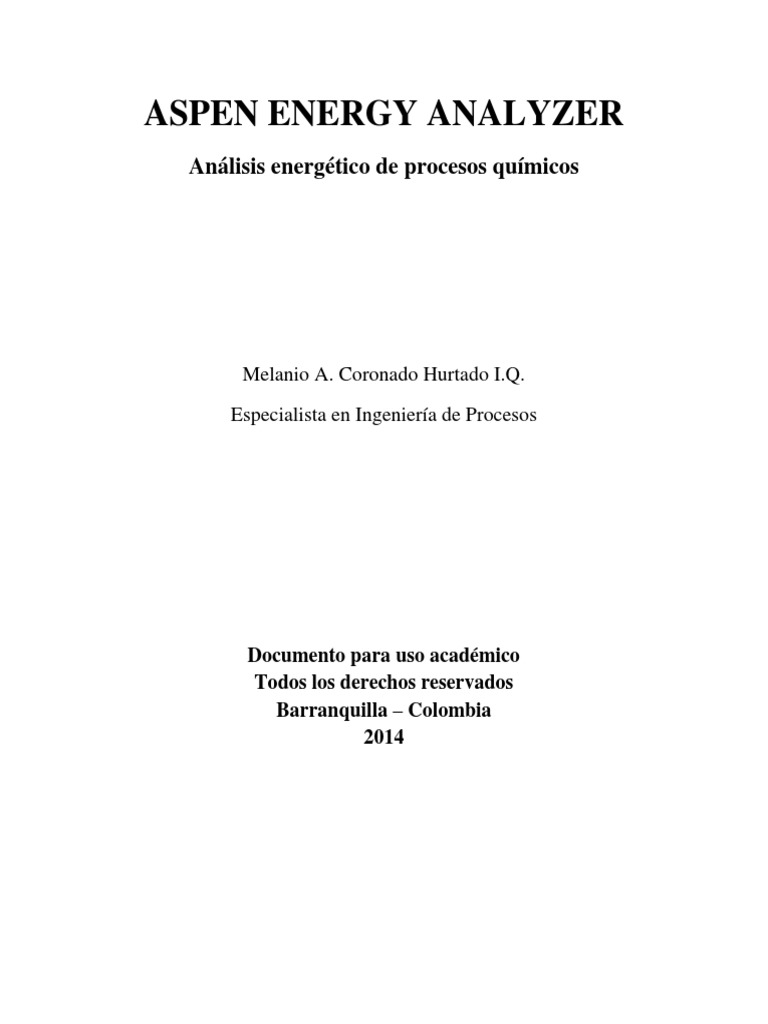 Análisis Energético con Aspen Energy Analyzer | PDF | Intercambiador de ...
