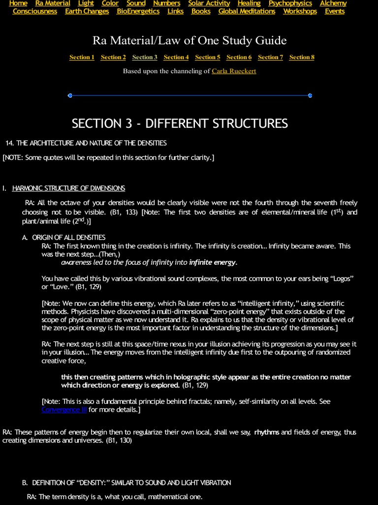The Law of One Study Guide - Section 3 | PDF | Milky Way | Plane ...