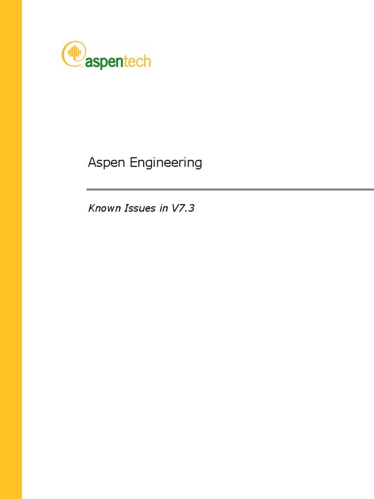 AspenEngineeringSuiteV7 3 Issues | PDF | Microsoft Excel | Installation ...