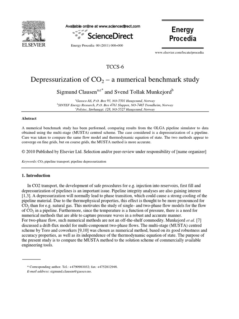 CO2 Depressurisation OLGA | PDF | Viscosity | Fluid Dynamics