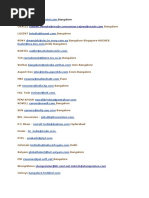 MNC HR Email IDs for Job Applications | PDF