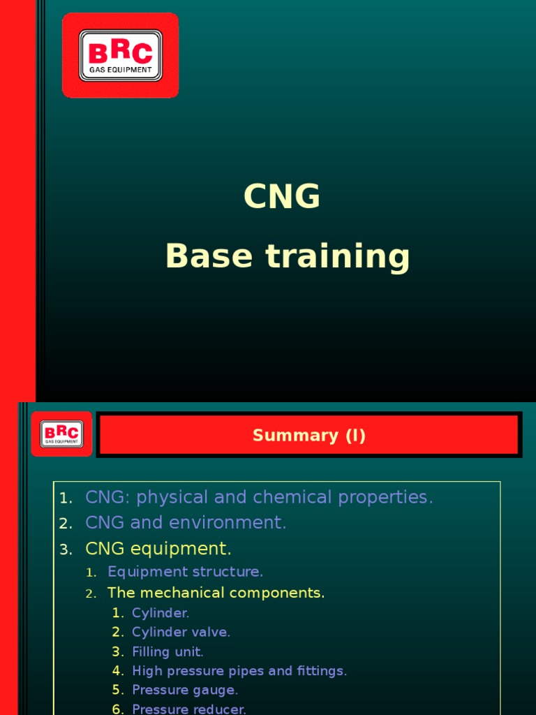 CNG Base Training | PDF | Valve | Ignition System