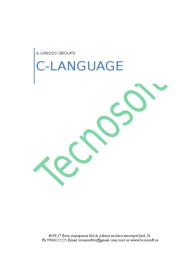 C | Download Free PDF | Data Type | Computer Programming