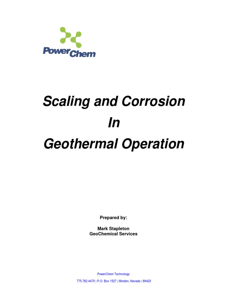PowerChem Scaling and Corrosion Article (Revised 9.02) | PDF ...