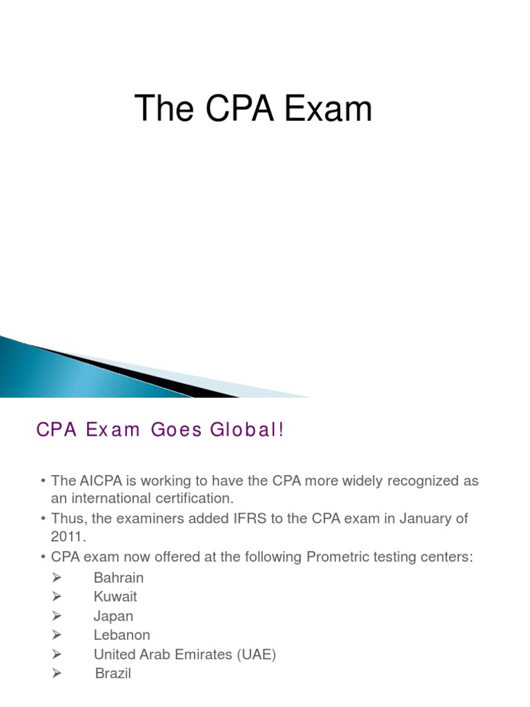 Cpa Exam | PDF | Uniform Certified Public Accountant Examination ...