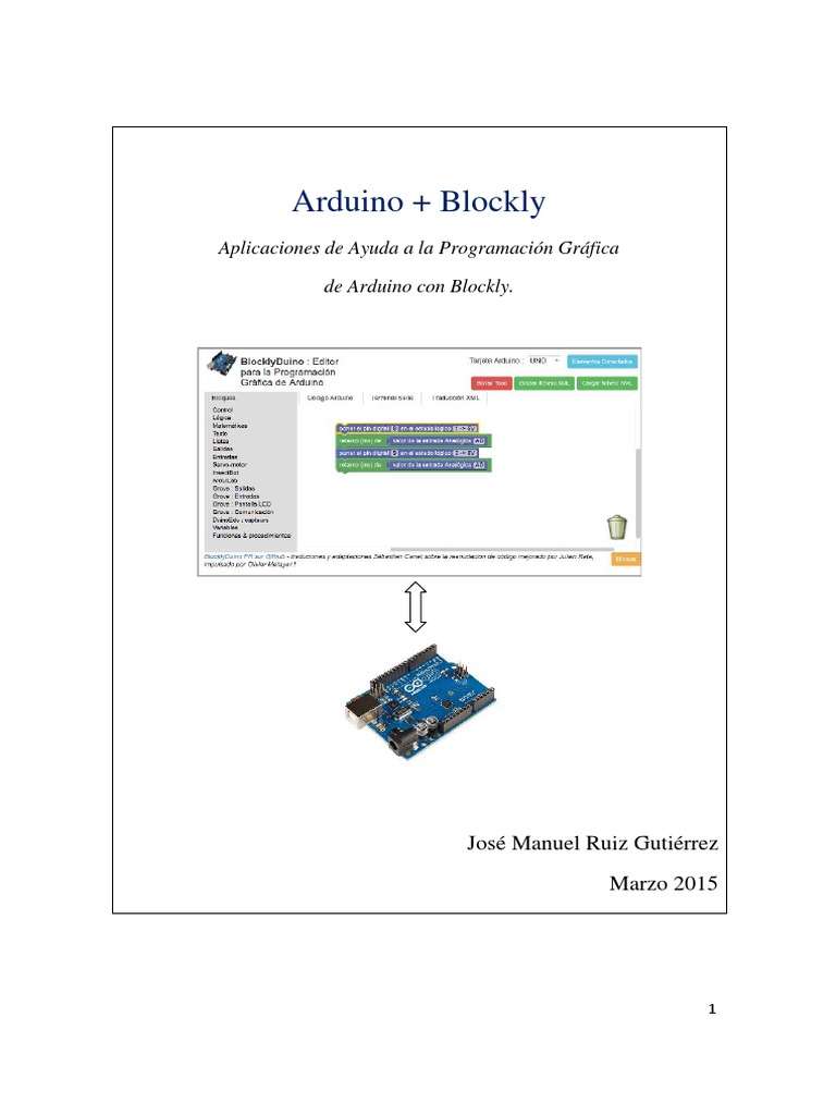 Arduino + Blockly PDF | PDF | Arduino | Entorno de desarrollo integrado