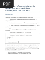 Kline-Mcclintock Method of Experimental Uncertainty | PDF | Teaching ...