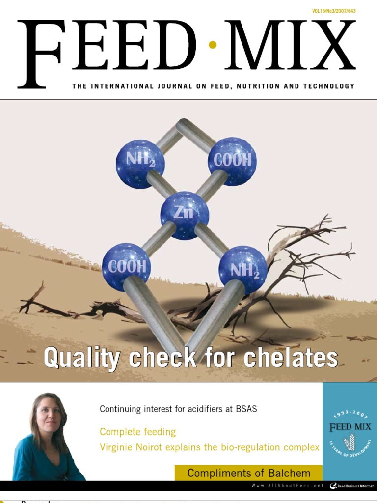 Feed Mix | PDF | Chelation | Coordination Complex