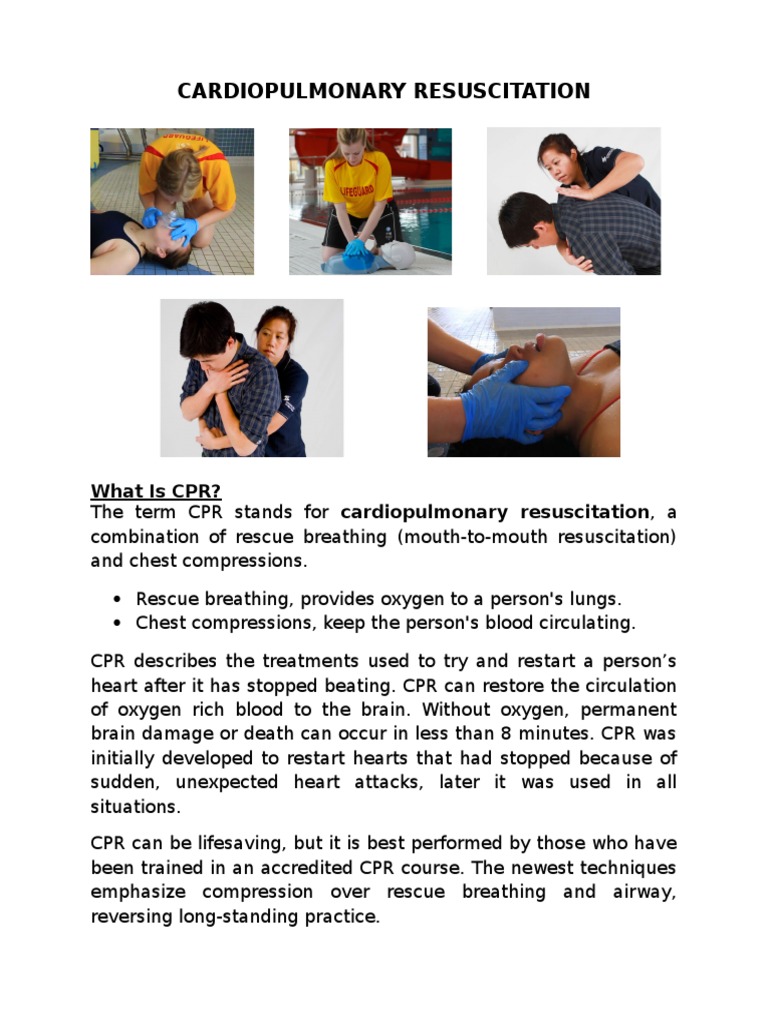 The Essentials of Cardiopulmonary Resuscitation: A Comprehensive Guide ...