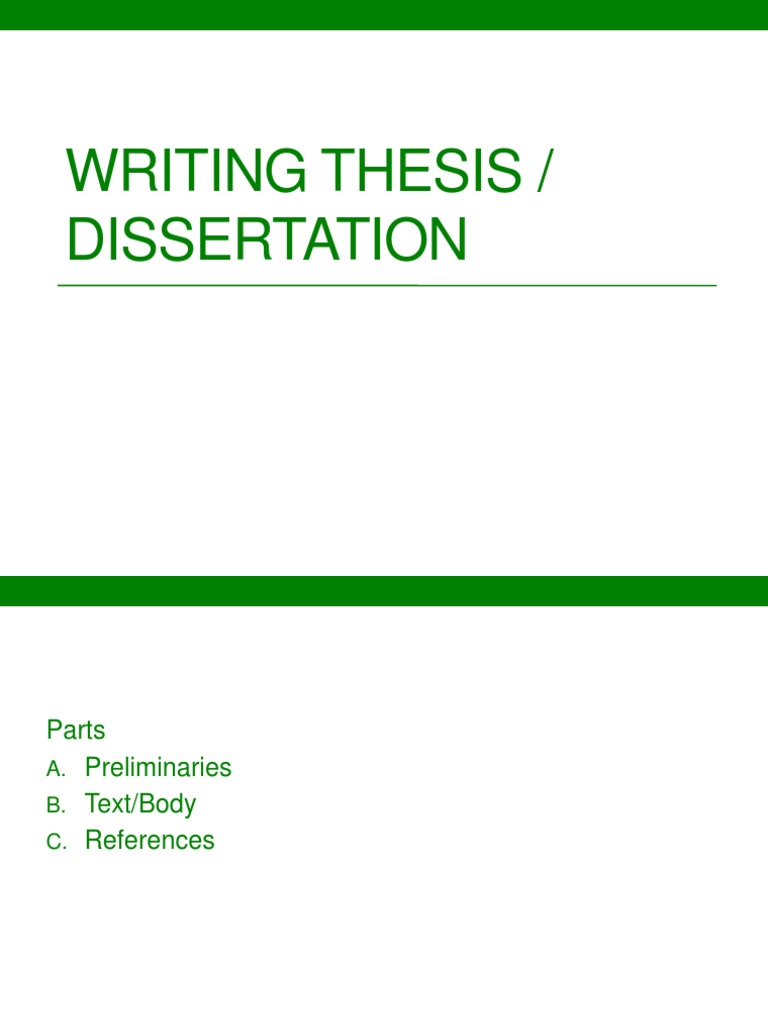 Writing Thesis / Dissertation | PDF | Sampling (Statistics) | Experiment