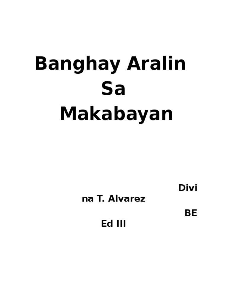 Makabayan 2 Detailed Lesson Plan | PDF
