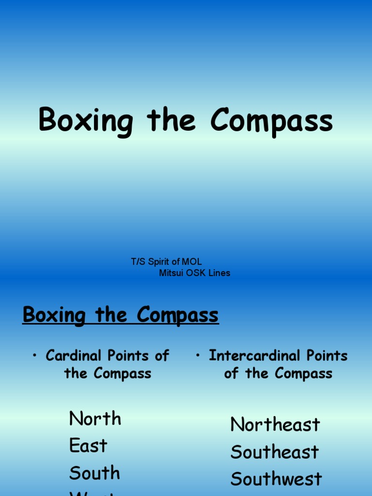 Boxing The Compass | PDF | Equipment | Earth Sciences