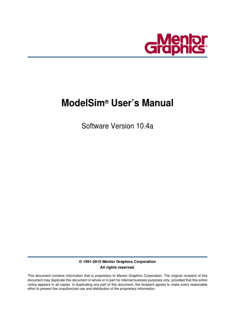 Modelsim User Guide | PDF | License | Proprietary Software