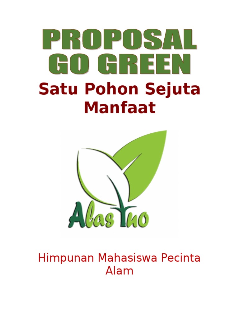 Proposal Go Green | PDF | Sains & Matematika | Gaya Hidup