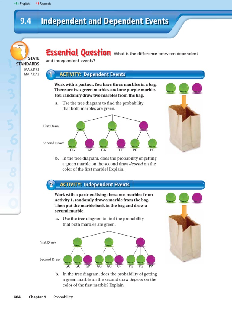 Independent vs Dependent Events in Probability | PDF | Odds | Probability