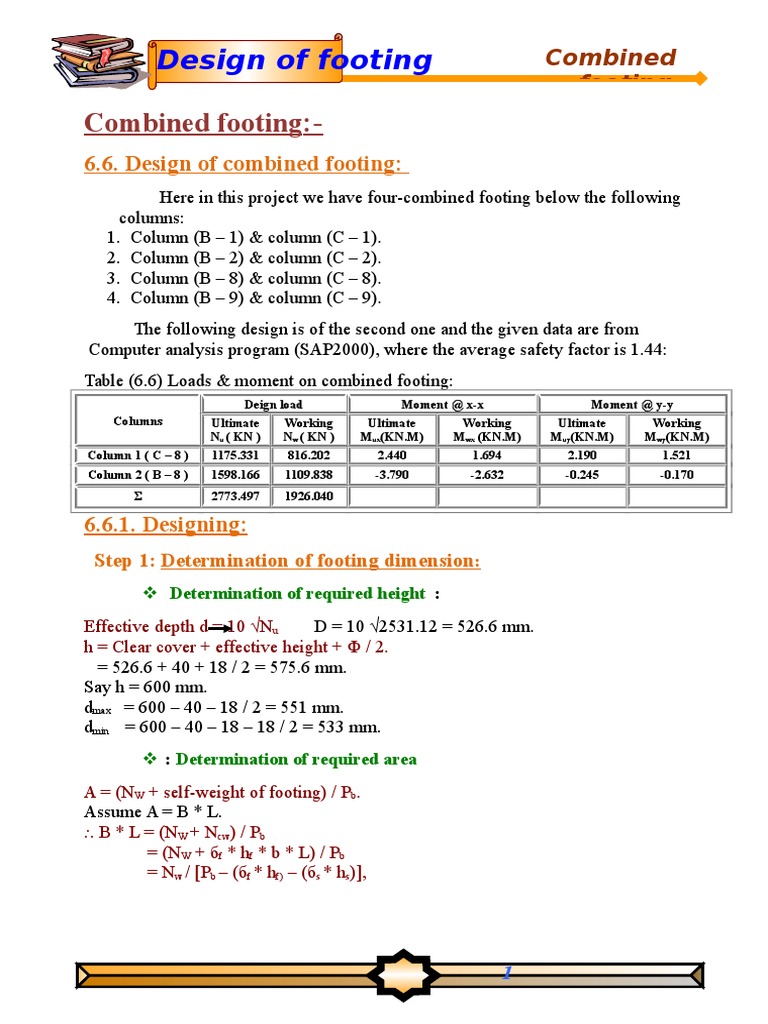 Combined Footing Irregular Coulmn | PDF | Engineering | Civil Engineering
