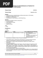 Dexamethasone Tapering Guidelines | PDF | Dose (Biochemistry) | Chemistry
