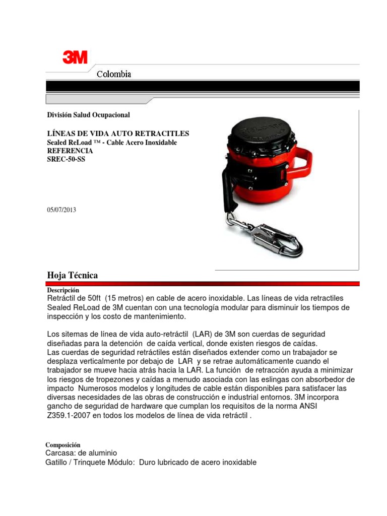 3m Ficha Tecnica linea retractil