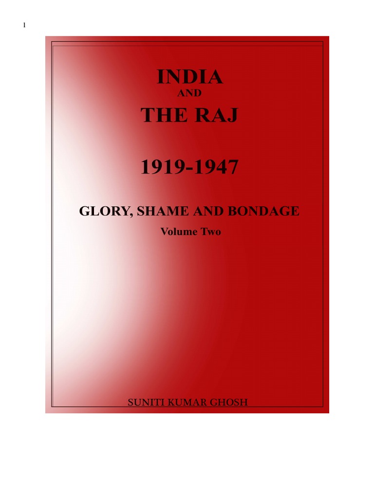 Book India and Raj 1919-1947 Part - 1 | PDF | British Raj | Kingdom Of ...