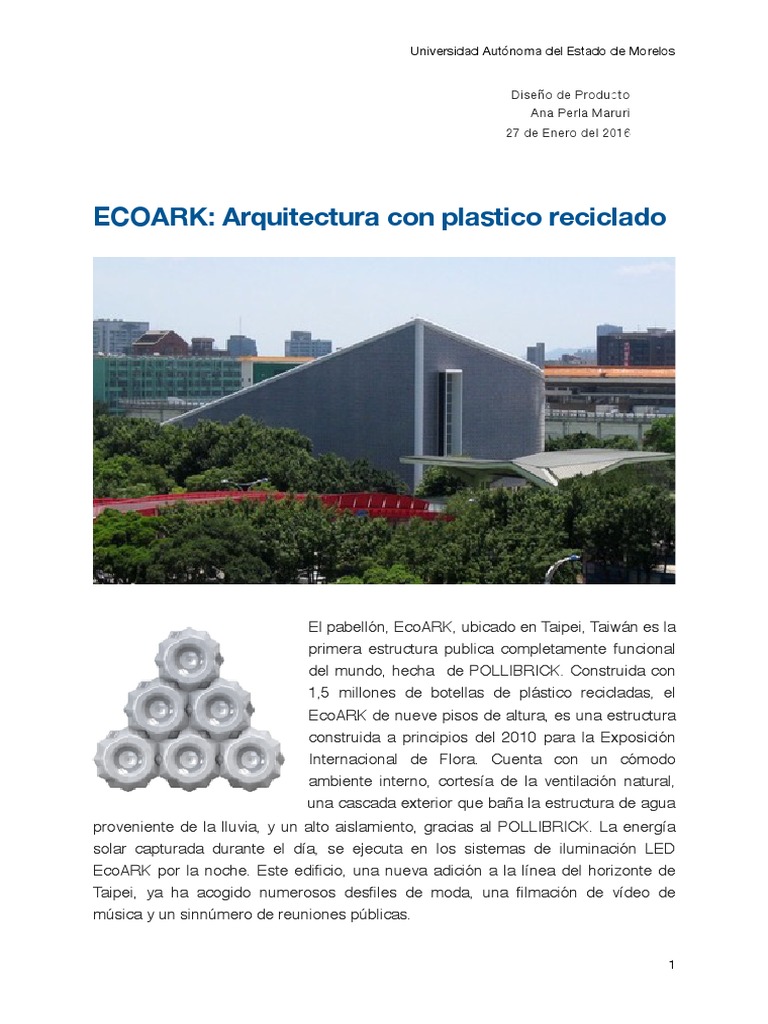 ECOARK | PDF | El plastico | Science