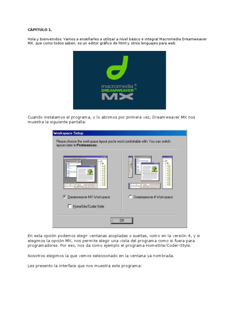Introducción a Macromedia Dreamweaver MX | PDF | Adobe Dreamweaver | HTML