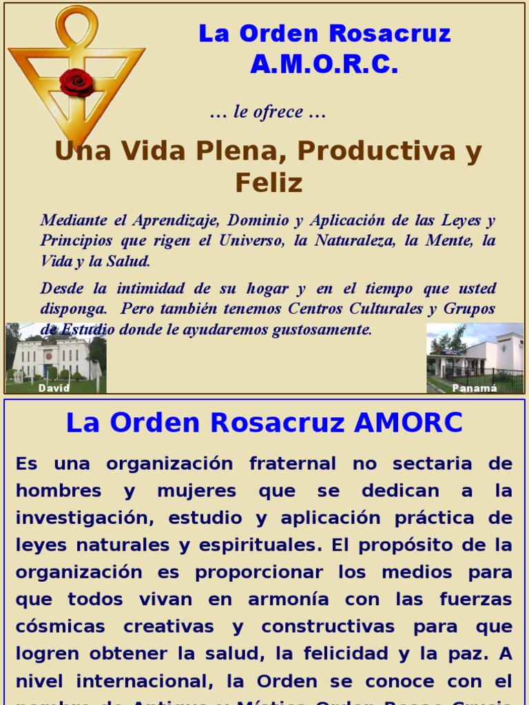 La Orden Rosacruz | Rosacruces | Ciencia filosófica