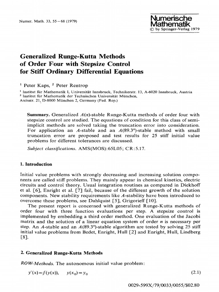 Generalized Runge Kutta Method | PDF | Calculus | Mathematical Analysis