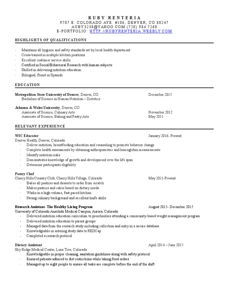 Ruby Renteria Resume-2016 | PDF