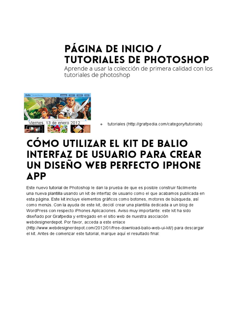 Como Usar Un Ui Kit para Web | PDF | Diseño web | Aplicación movil