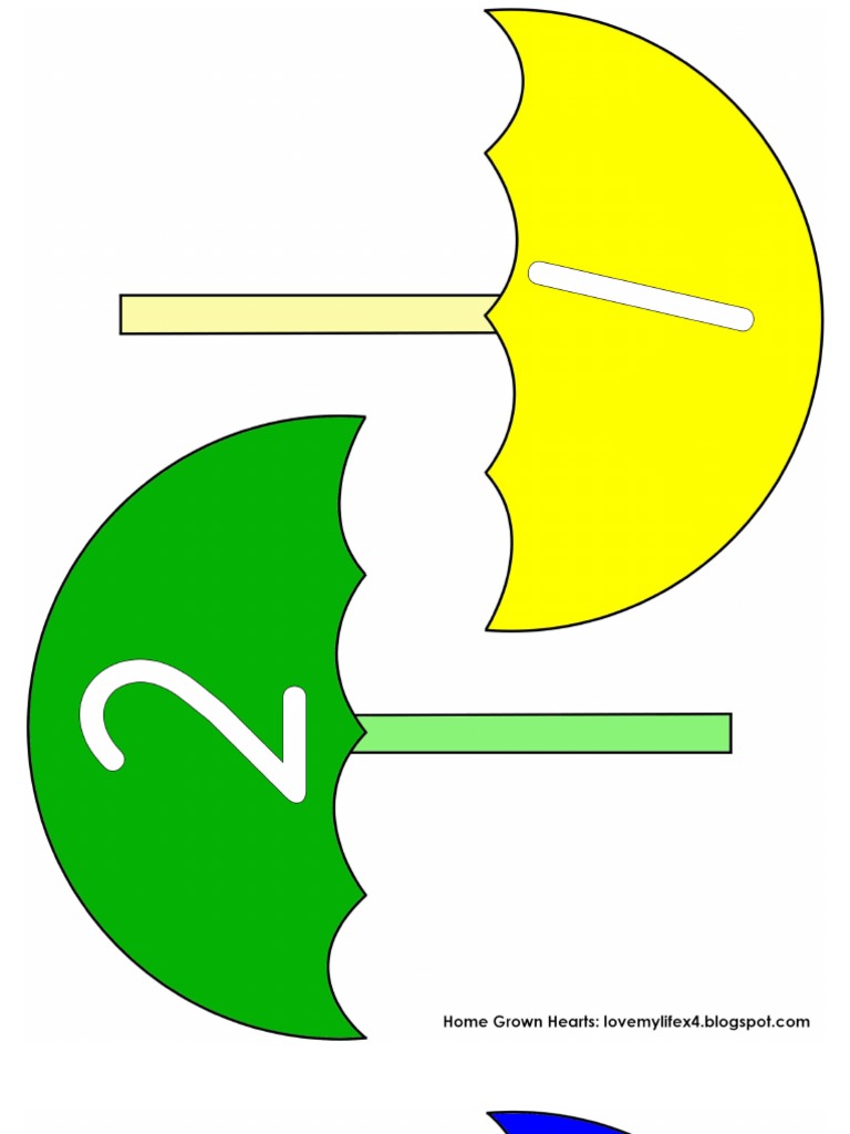 Spring Showers: Circle Time Numbers | PDF