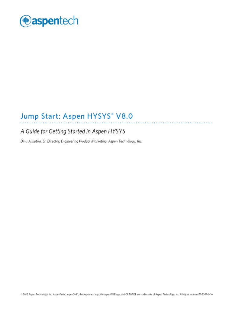 Introduction To HYSYS V8 | PDF | Tab (Gui) | Simulation