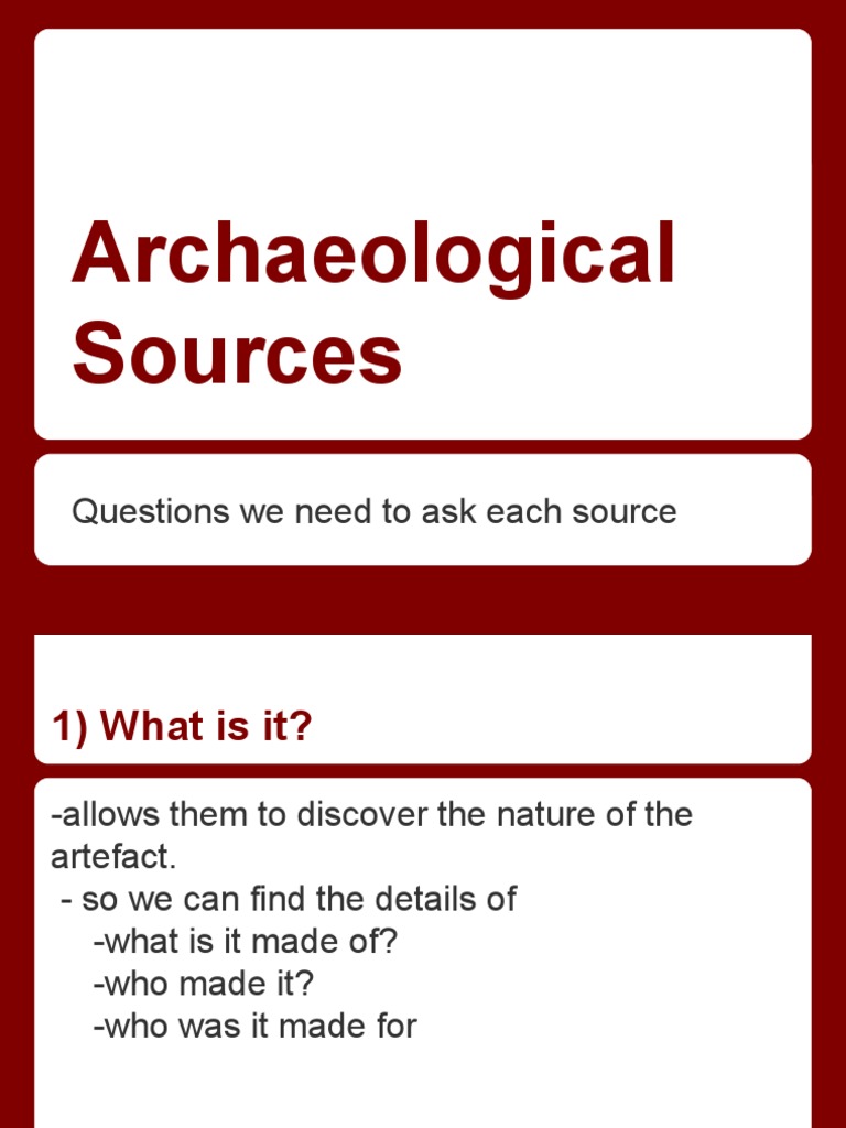 Archaeological and Written Sources | PDF | Science & Mathematics